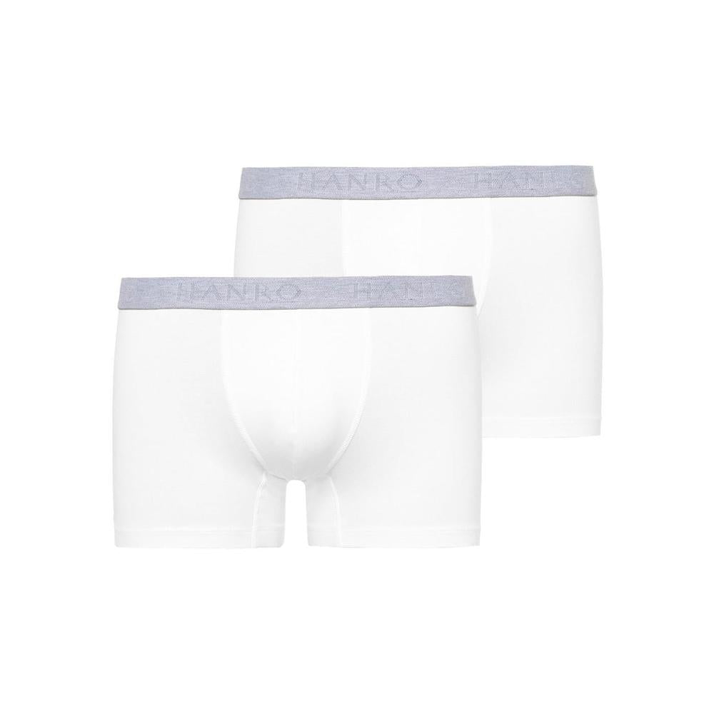 Hanro Men's 2-Pack Cotton Essentials Boxer Trunks, White