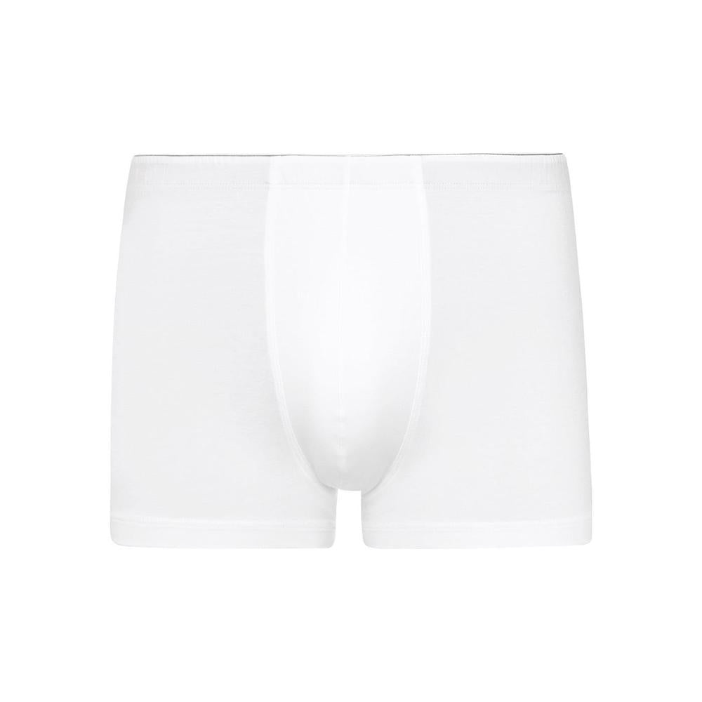 Hanro Men's Cotton Superior Boxer Trunk, White