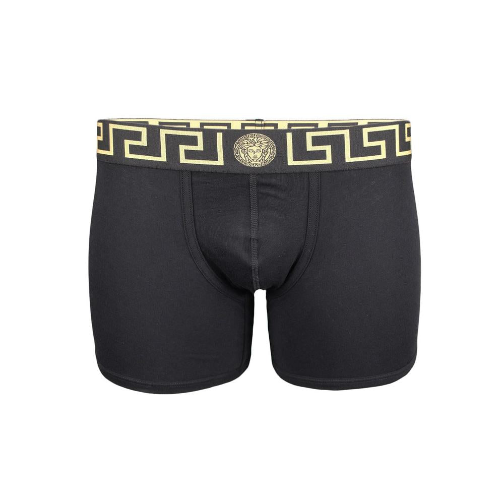 Versace Men's Greca Border Boxer Briefs, Black