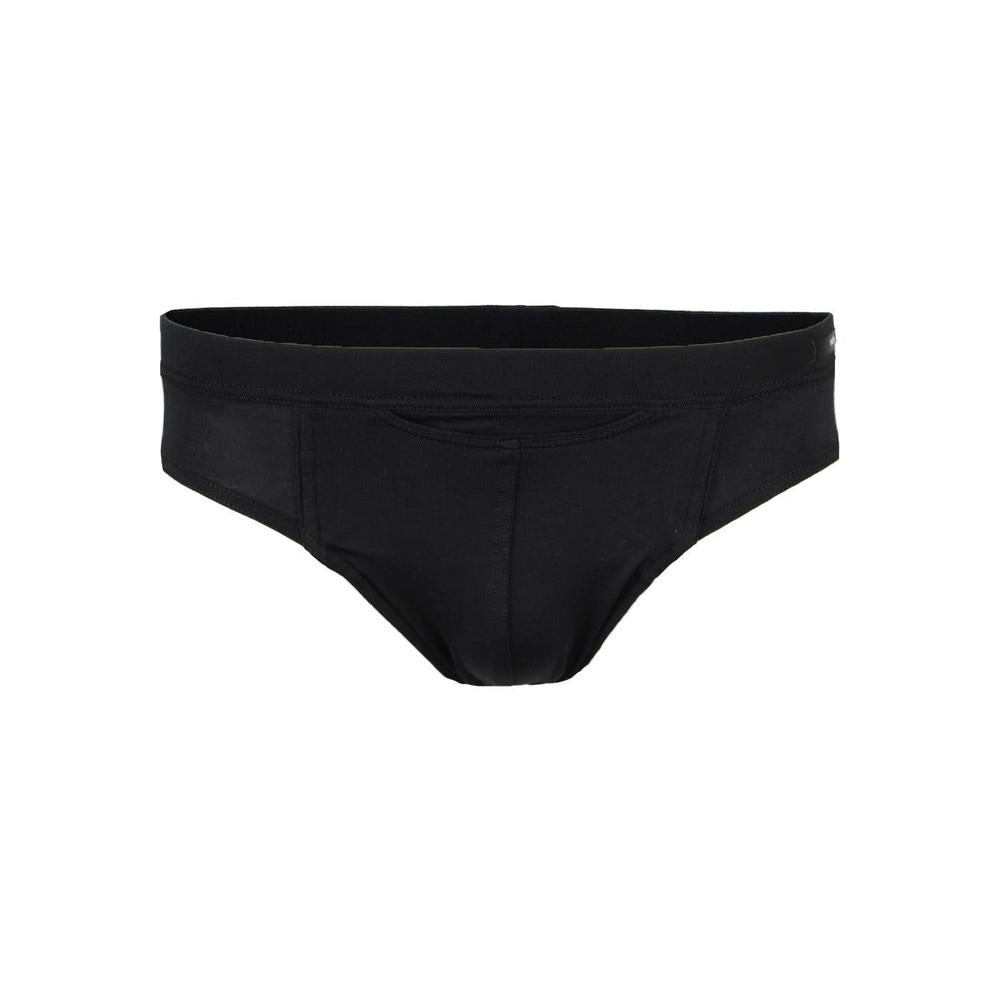 HOM Men's HO1 Tencel Soft Mini Brief, Black