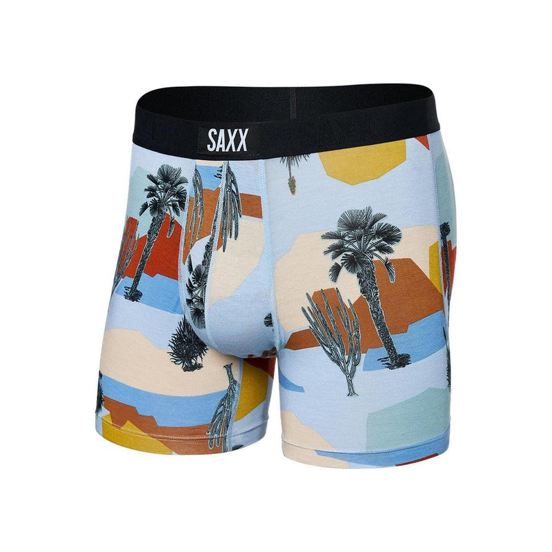 SAXX Men's Vibe Baja Bound Boxer Brief, Light Blue