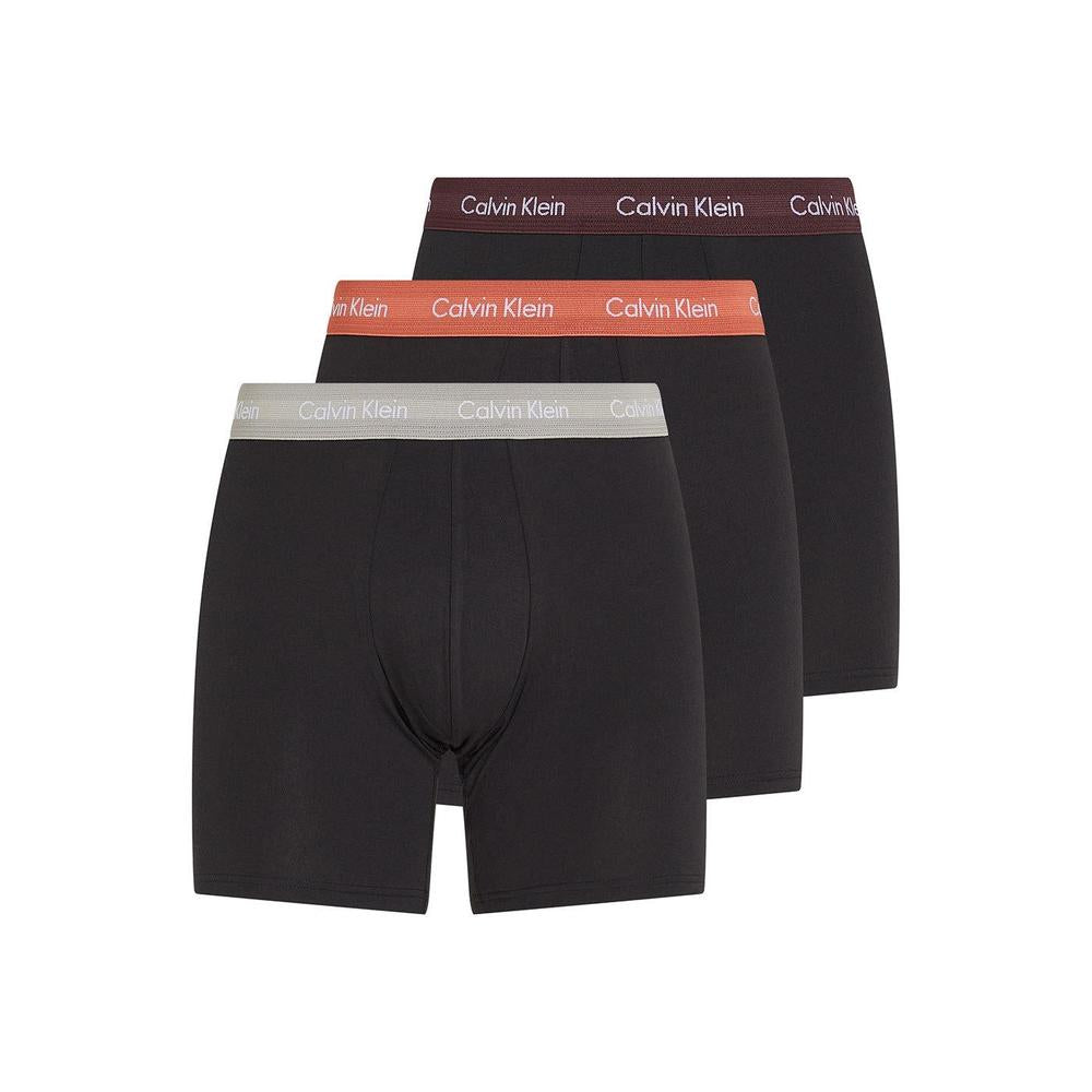 Calvin Klein Men's 3-Pack Cotton Stretch Boxer Briefs, Black