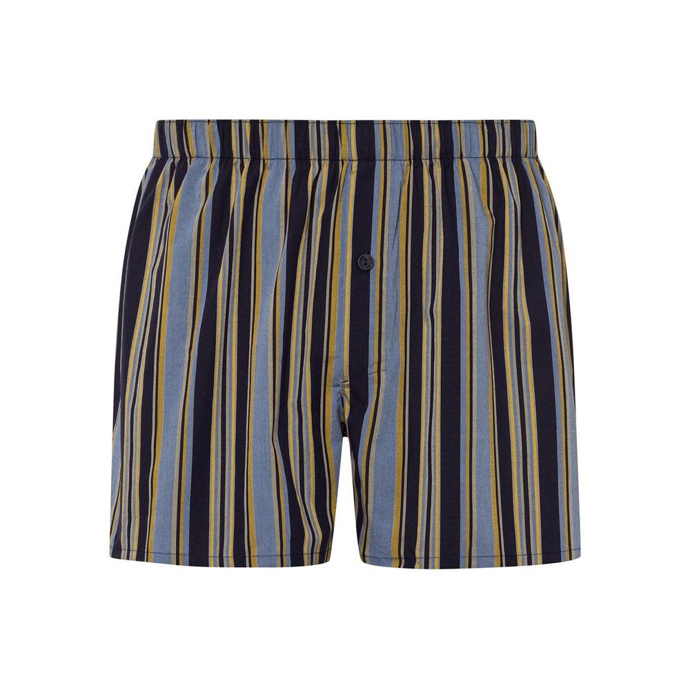 Hanro Men's Fancy Woven Boxer Shorts, Ocean Stripe