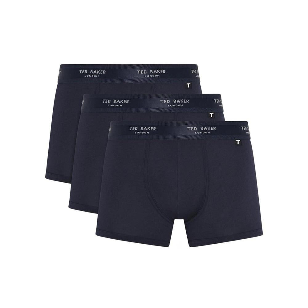 Ted Baker Men's 3-Pack Core Boxer Trunks, Navy