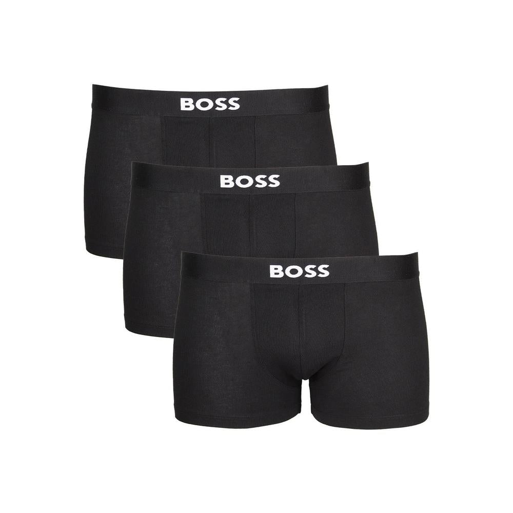 BOSS Men's 3-Pack BOSS ONE Boxer Trunks, Black