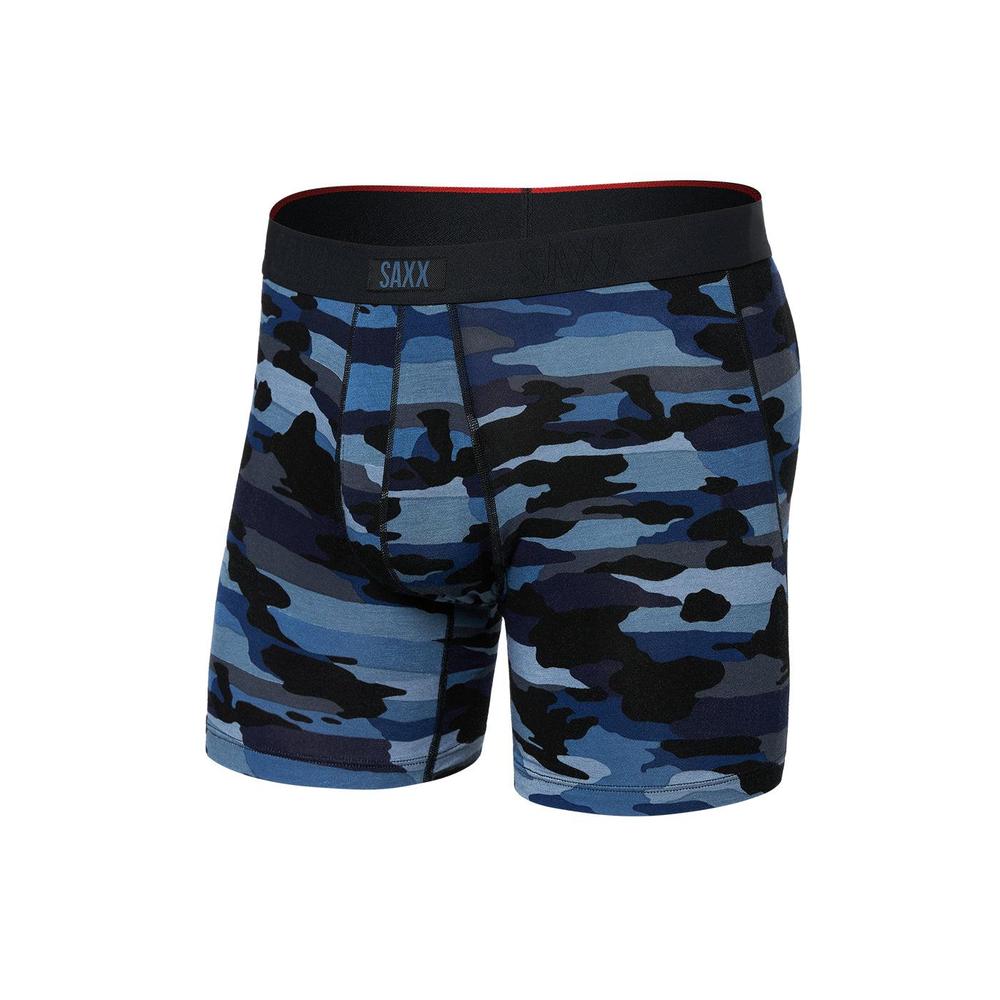 SAXX Men's Vibe Xtra Super Soft Camo Boxer Brief, Blue