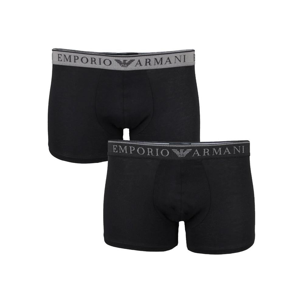 Emporio Armani Men's 2-Pack Endurance Boxer Trunks, Black