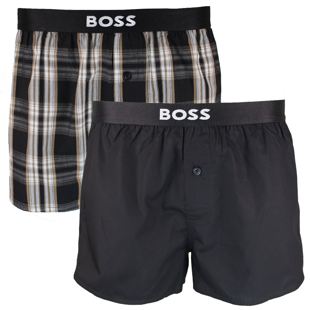 BOSS 2-Pack Boxer Shorts, Black