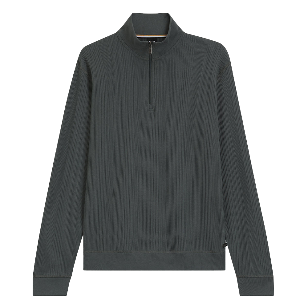 BOSS Structure 1/4 Zip, Open Green