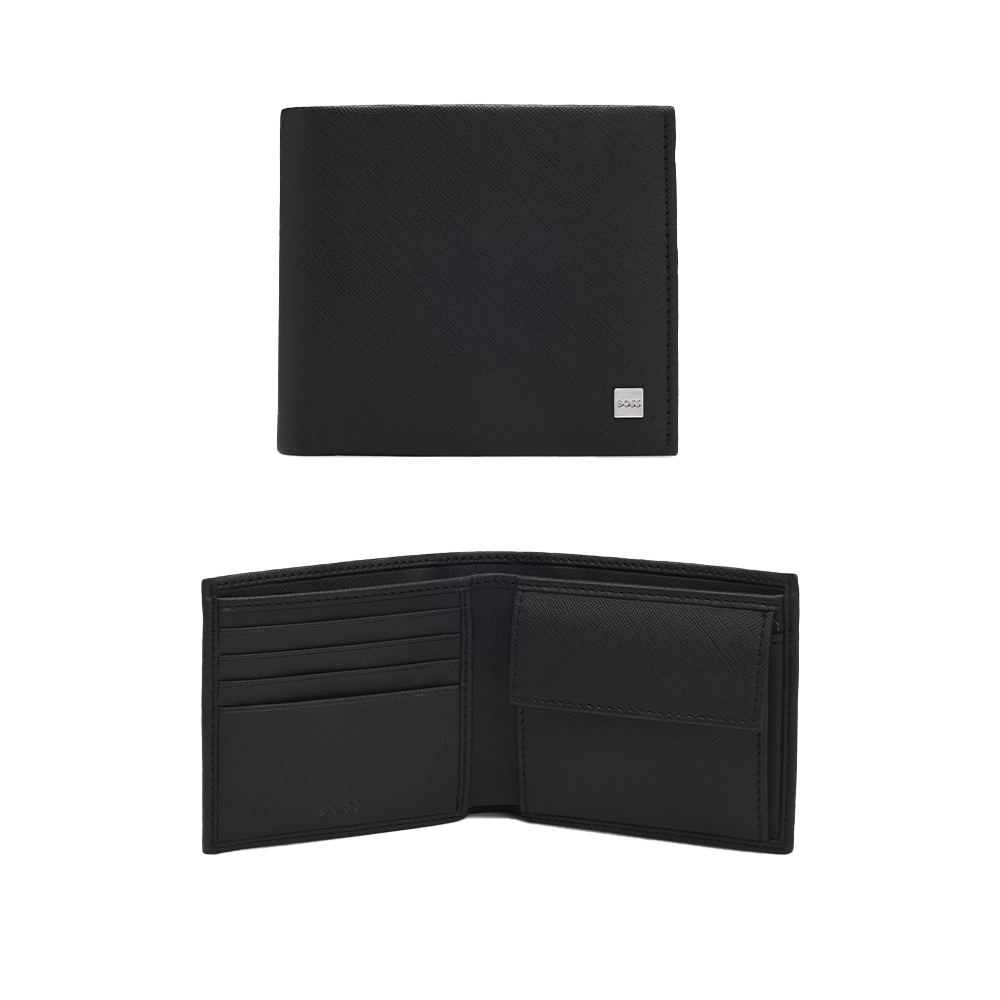 Boss Wallet & Keyring Gift Set, Black
