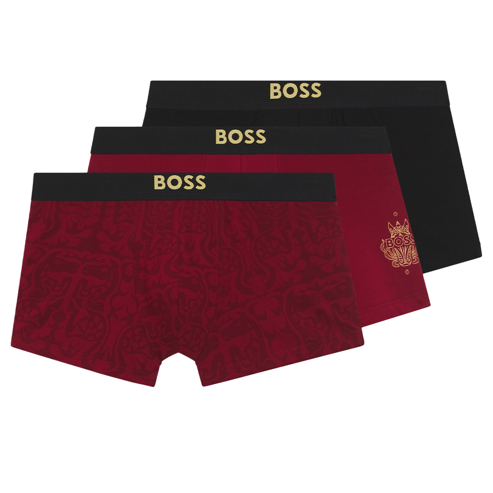 BOSS Trunk 3-Pack CNY, Open Red