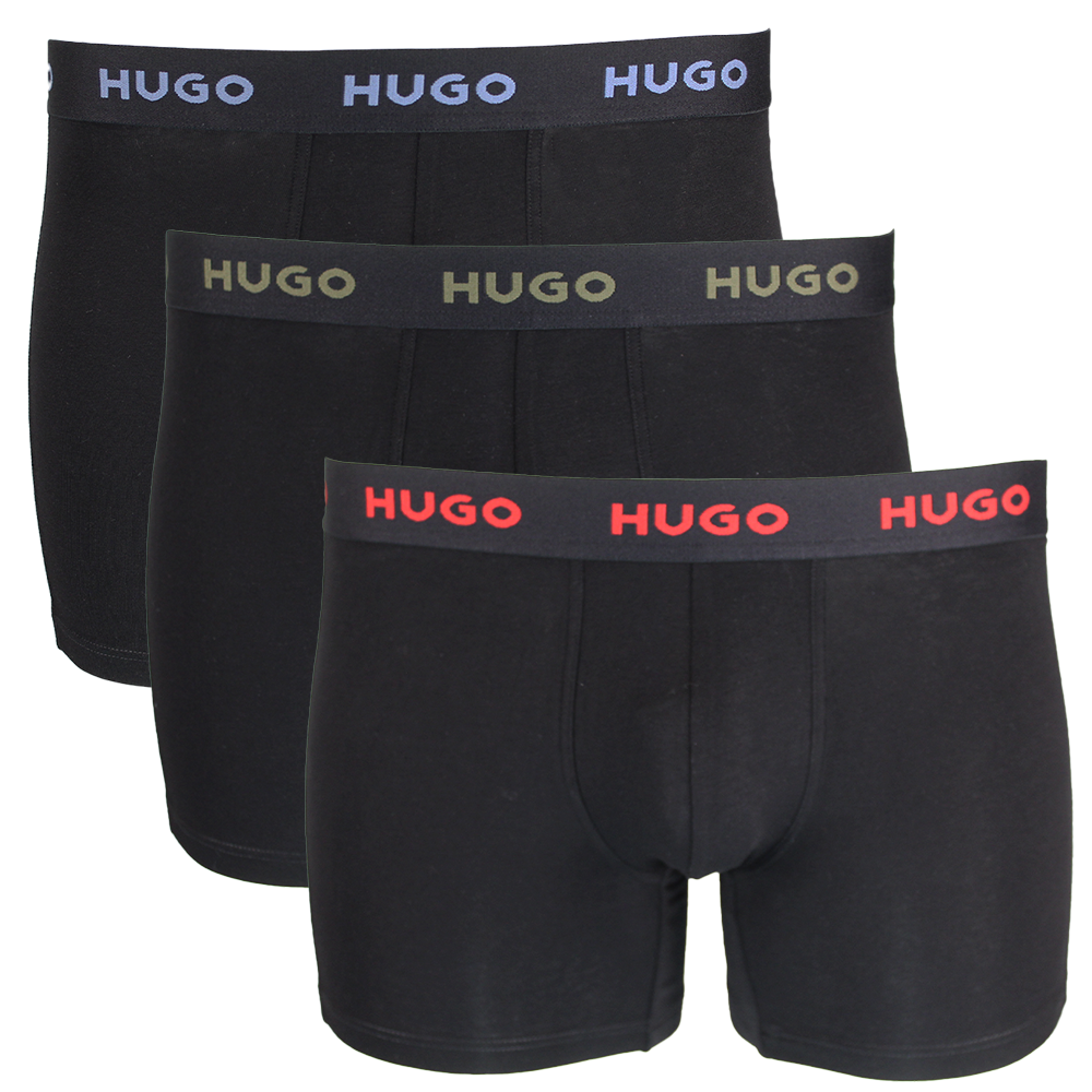 HUGO 3-Pack Boxer Briefs, Black