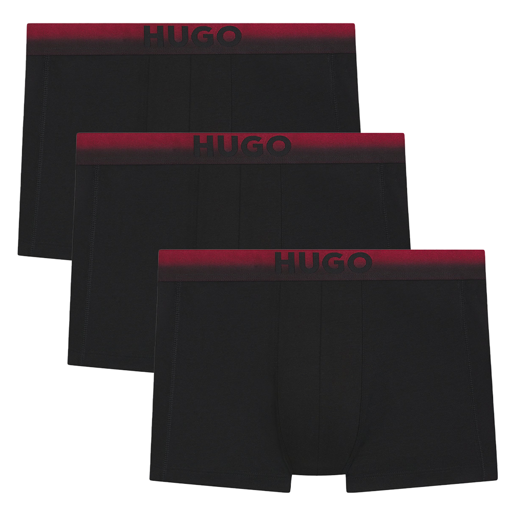 HUGO 3-Pack Modal Boxer Trunk Spray Triplet, Black