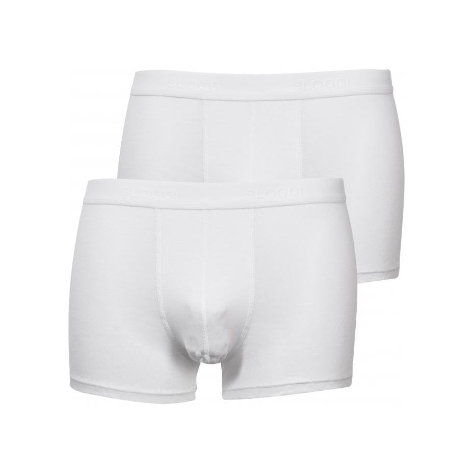 Sloggi Men's 2-Pack 24/7 Short Boxer Trunks, White