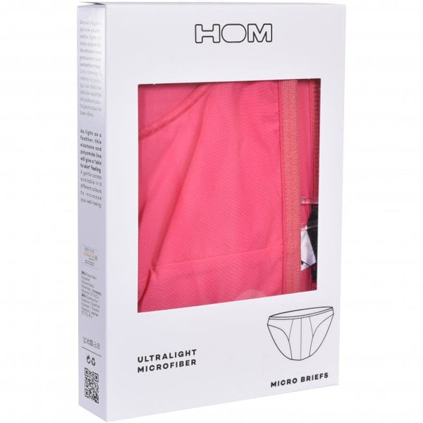 HOM Men's Plume Micro Brief, Pink