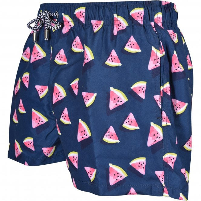 Franks Men's Watermelon Swim Shorts, Navy