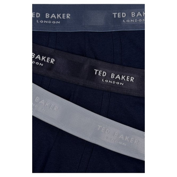 Ted Baker Men's 3-Pack Cotton Stretch Boxer Trunks, Navy